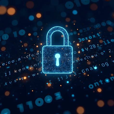 Cyber Security Protection Information Privacy Technology Concept Stock Illustration