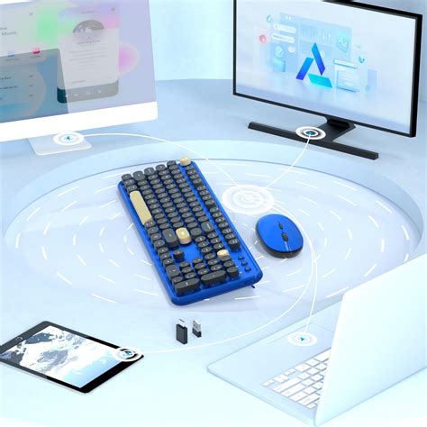 Neobella Juego De Teclado Y Mouse Inalámbricos Para Computadora