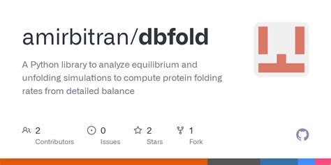 Github Amirbitrandbfold A Python Library To Analyze Equilibrium And