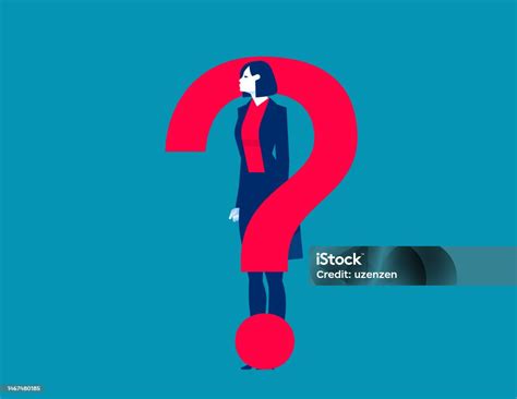 큰 물음표를 가진 사업가 비즈니스 문제 벡터 일러스트 레이 션 디자인에 대한 스톡 벡터 아트 및 기타 이미지 디자인 만화 물음표 Istock