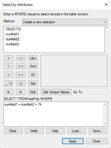 Arcgis Desktop Select By Attribute Sum Fields Geographic