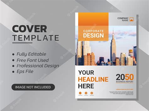 Premium Vector Creative Corporate Book Cover Design