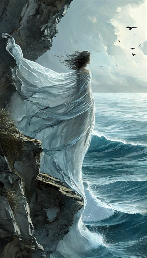 A Delicate Watercolor A Ghost Girl… — Image Created In Shedevrum