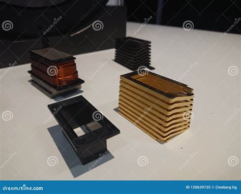 Toroidal Inductors In Ethernet Aui Transformer To Galvanic Isolation Royalty Free Stock Image