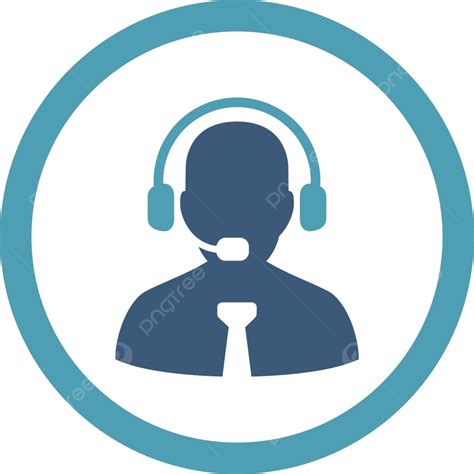 Rounded Vector Icon In Flat Cyan And Blue Colors For Chat Support