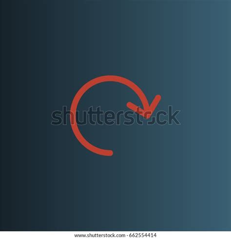 Clockwise Rotating Arrow Icon Counter Vector Stock Vector Royalty Free Shutterstock