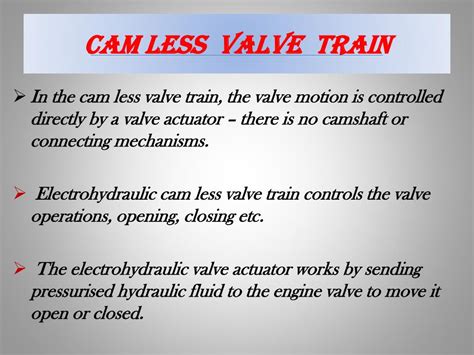 Ppt Presentation On Camless Engine Powerpoint Presentation Free Download Id2237561