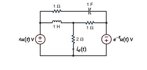 Solved 1 Find The Current I0 T And Graph It Using Some Chegg Com
