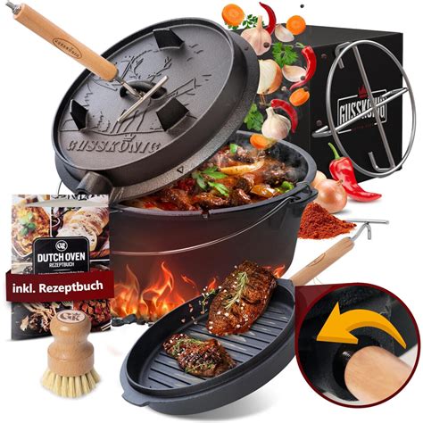 GusskÖnig Dutch Oven Set 9 Liter Jetzt Günstig Online Kaufen Gril