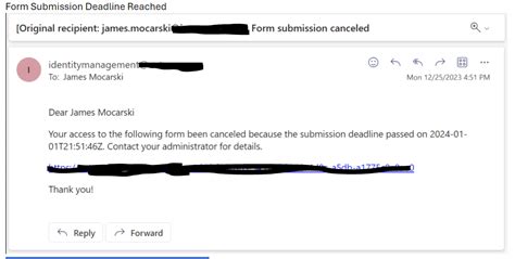 Can The Form Submission Cancelled Notification Be Edited Isc