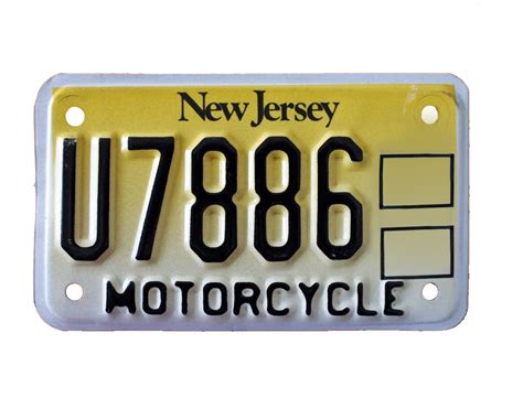 New Jersey Motorcycle License Plate Wrap Kit Platewraps