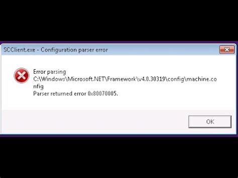 Fix Error Parsing Parser Returned Error Xc Ce In Windows