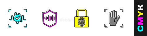 Set Voice Recognition Shield Voice Fingerprint With Lock And Palm