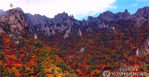 북한tv 금강산 가을단풍 소개