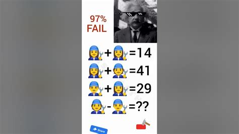 97 fail😱😱😱 😱😱 logicpuzzle maths logicalmathspuzzle puzzle logical
