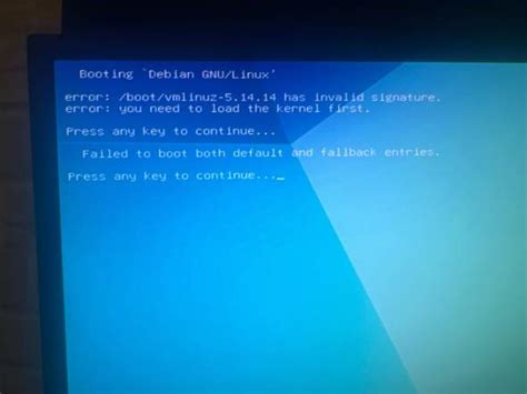 You Need To Load The Kernel First Pc Problem Pc Bauen