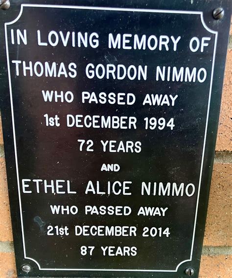 Ethel Alice Nimmo 1927 2014 Find A Grave Memorial