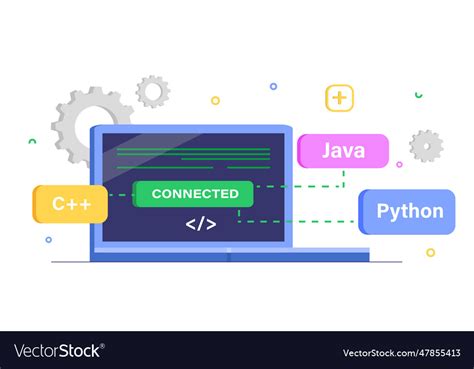 Programming Languages Concept Royalty Free Vector Image