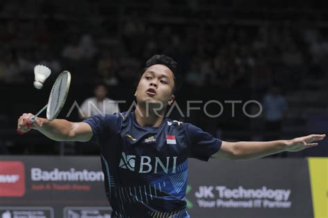Ginting Juara Singapore Open 2023 Antara Foto