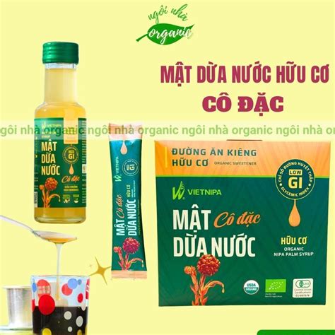 Mật Dừa Nước đường Dừa Nước Hữu Cơ Vietnipa Cô đặc đường ăn Kiêng