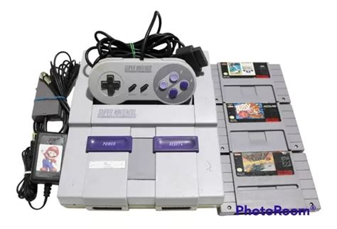 Consola Super Nintendo Nes Con 3 Videojuegos Mercadolibre