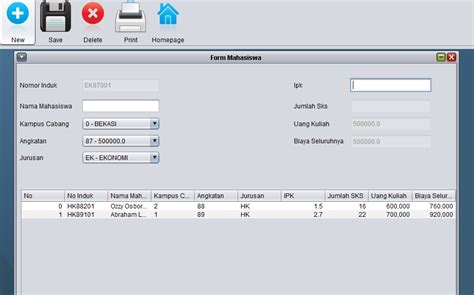 Contoh Aplikasi Sederhana Java Dengan Menggunakan Database Javadb A Sopiyan