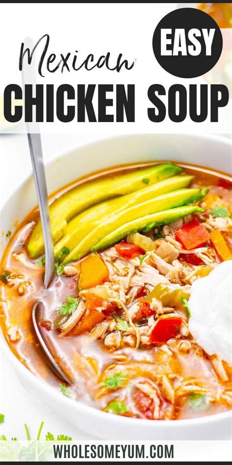 Mexican Chicken Soup Caldo De Pollo Artofit
