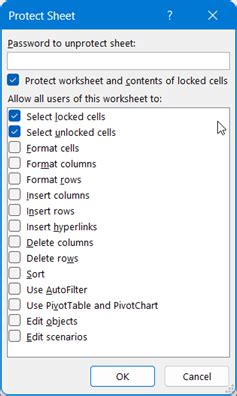 Protect A Worksheet Microsoft Support Worksheets Library