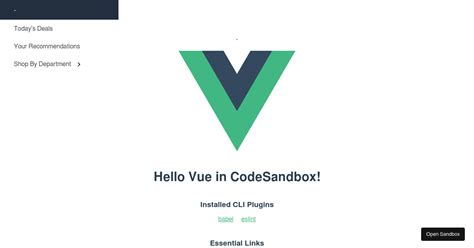 Vueslidemenu Forked Codesandbox