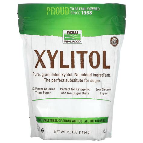 Now Foods Real Food Xylitol 25 Lbs 1134 G