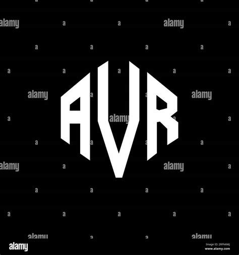 AVR Letter Logo Design With Polygon Shape AVR Polygon And Cube Shape