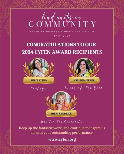 2024 Abwa Awards Cyfen