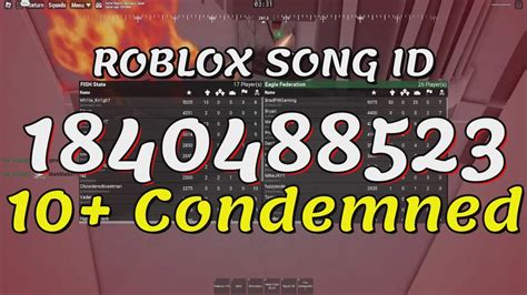 Condemned Roblox Song IDs Codes YouTube