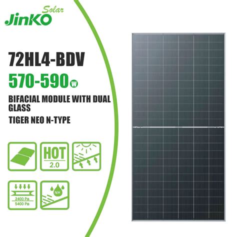 Jinko Tiger Neo N Type Bifacial Solar Panel Jkm570 590n 72hl4 Bdv F7 En