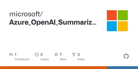 Github Microsoftazureopenaisummarization