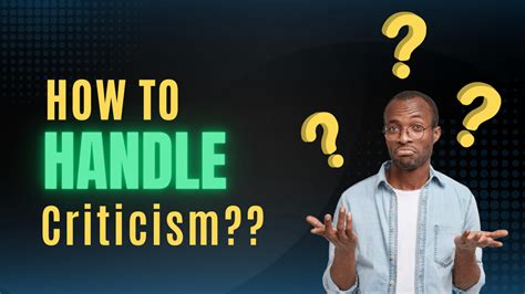 How To Handle Criticism