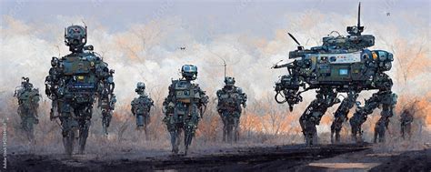 Robot Ai Army Of The Furture Using Military Artificial Intelligence Ai