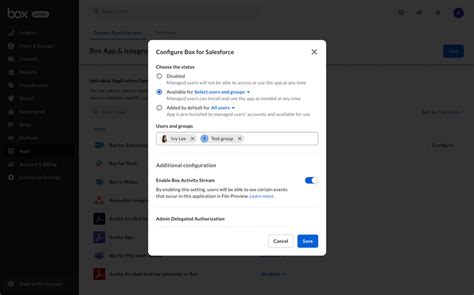 App Availability Control At User Group Level Box Support
