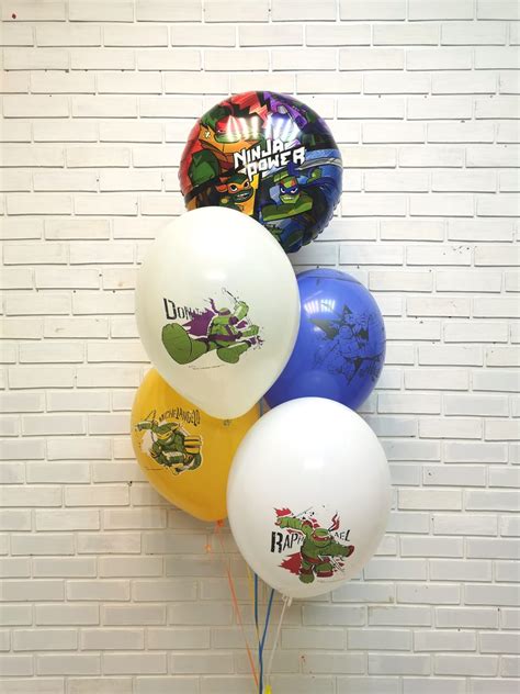 Купить Сет Черепашки Ниндзя — Воздушные гелиевые шары с доставкой в Орле 🎈