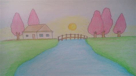 Как просто нарисовать весну для школьников How To Simply Draw Spring
