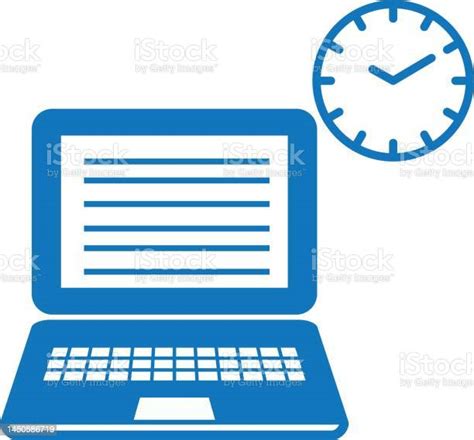 유연한 일정 작업 아이콘 효율성 생산성 시계 제어 아이콘 블루 벡터 개념에 대한 스톡 벡터 아트 및 기타 이미지 개념 라인아트 로고 Istock