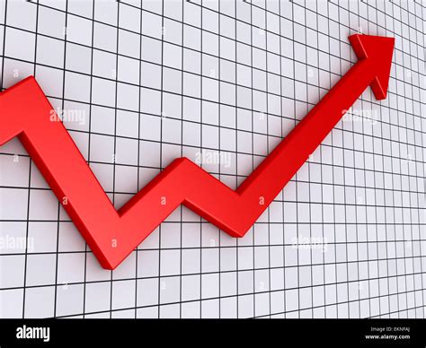 Arrow Graph Going Upwards Stock Photo Alamy