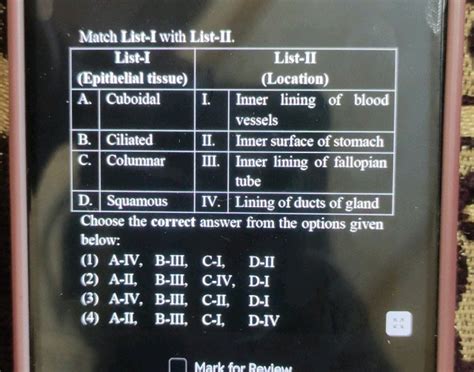 Match List I With List II Lticolumn2c List I StudyX