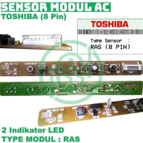Jual {{{{}}] Sensor Pcb Modul Ac Toshiba 8 Pin Ras 8 Pin 2 Led