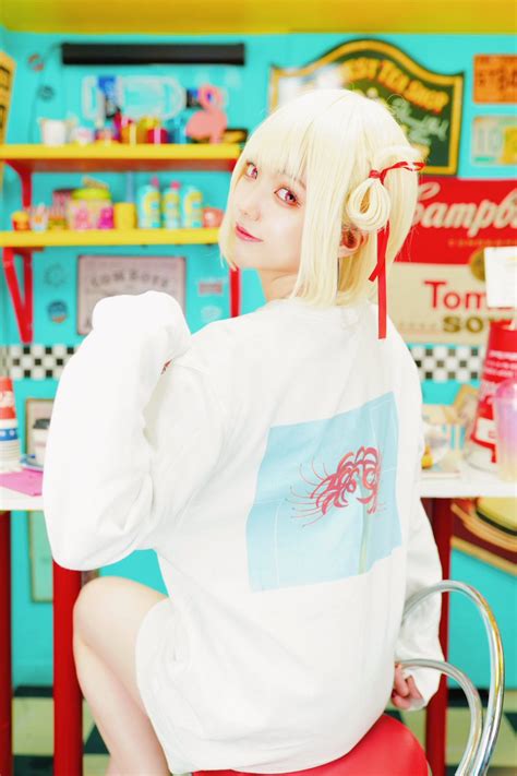 明詠うさめ🐇🦈5 14a On Twitter ⚠︎コスプレ⚠︎ リコリス·リコイル 錦木千束 アイキャッチ着用トレーナー 🍋