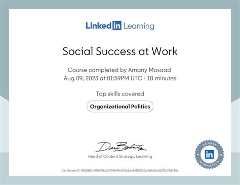 Amany Mosaad On Linkedin Certificate Of Completion