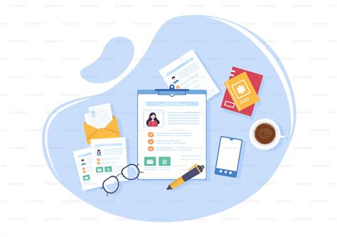 고용 기관 채용 또는 배치 직업 서비스 평면 만화 일러스트레이션에서 숙련되고 경험이 풍부한 직업 노동자와 함께 벡터 Unsplash의 기술 이미지