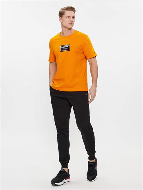 Tommy Hilfiger Jogginghose Flag Logo Mw0mw36142 Schwarz Relaxed Fit