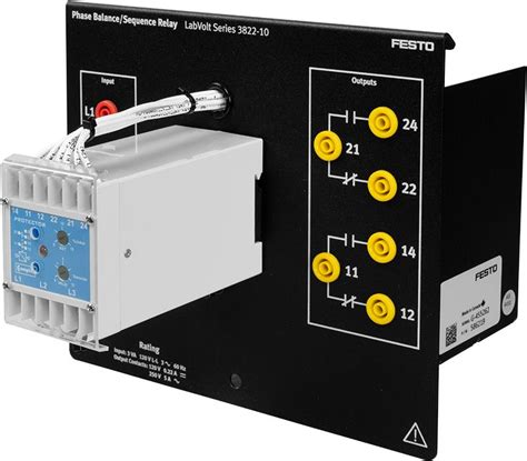 Labvolt Series By Festo Didactic Phase Balancesequence Relay 3822 1x