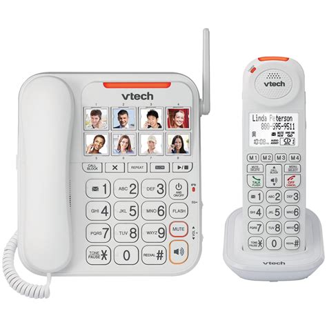 VTech Amplified Cordless Digital Phone With Big Buttons Display Caller ID Wireless Landline